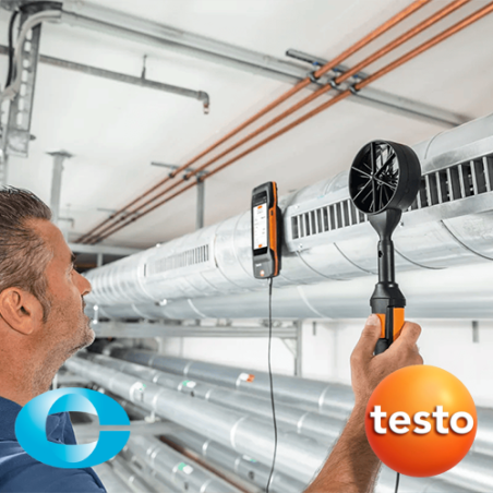 Testo 400 - Kit de mesure pour la ventilation avec sonde à fil chaud ...